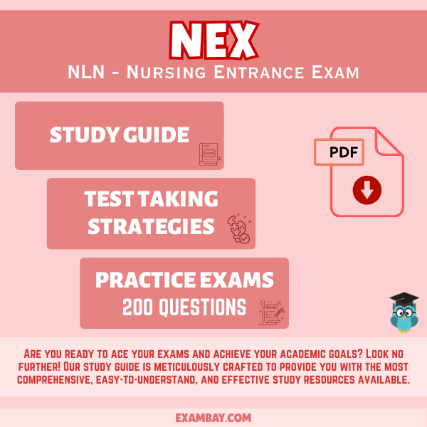 NEX Study Guide 2025–2026: NLN Nurse Entrance Exam Prep Guide | Detail ...